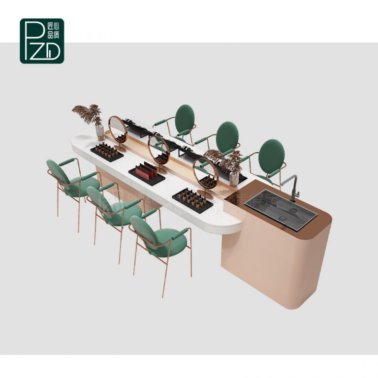 Luxury cosmetic shop counter design | Guangzhou Pinzhi Display Manufacturer