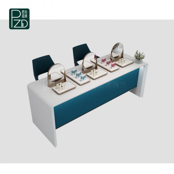 Modern style makeup display showcase table for cosmetic shop ...
