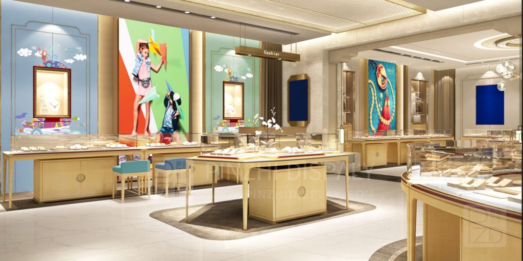 【2021 Latest】Interior Design of Gold Jewelry Store | Guangzhou Pinzhi ...