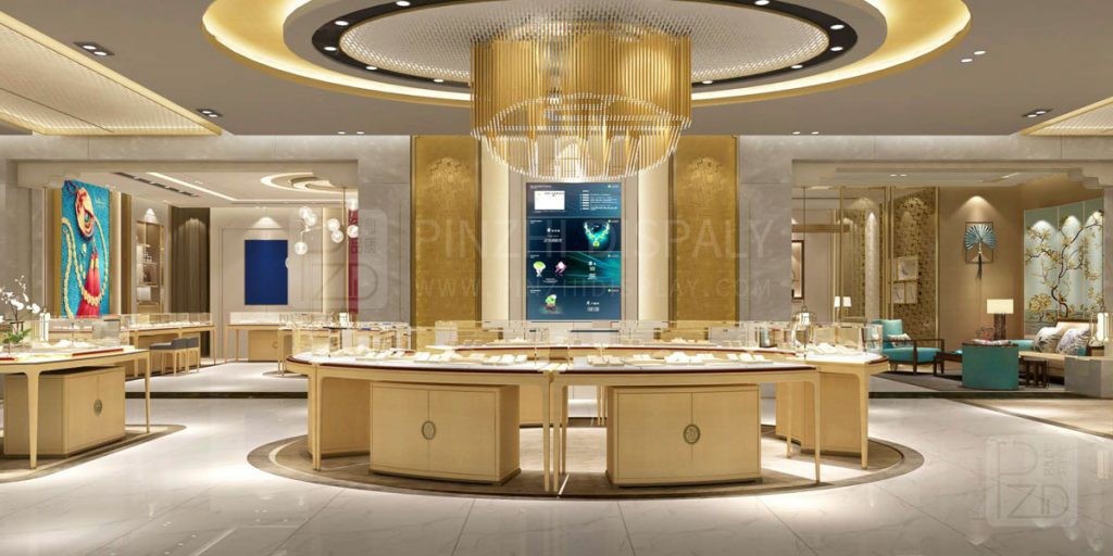 【2021 Latest】Interior Design of Gold Jewelry Store | Guangzhou Pinzhi ...