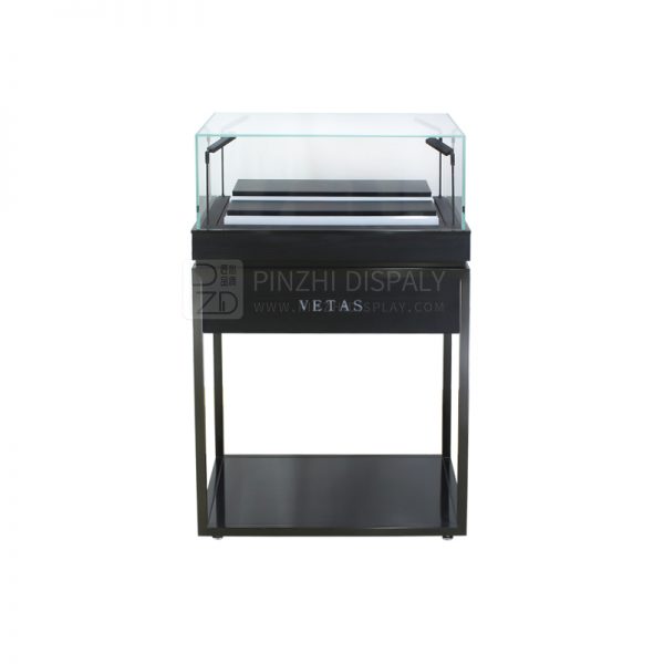 Black square jewelry display pedestal tower | Guangzhou Pinzhi Display ...