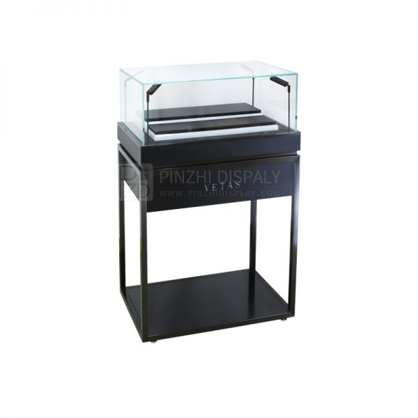 Black square jewelry display pedestal tower | Guangzhou Pinzhi Display ...
