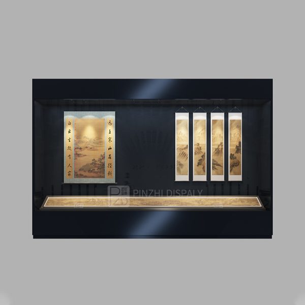 Professional custom wall mounted museum display case | Guangzhou Pinzhi ...