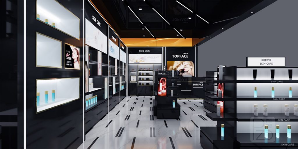 Luxury cosmetic retail shop design project | Guangzhou Pinzhi Display ...