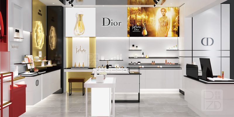 Luxury makeup store interior design | Guangzhou Pinzhi Display Manufacturer