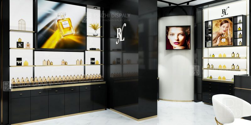 【UAE】Modern small perfume shop design | Guangzhou Pinzhi Display ...