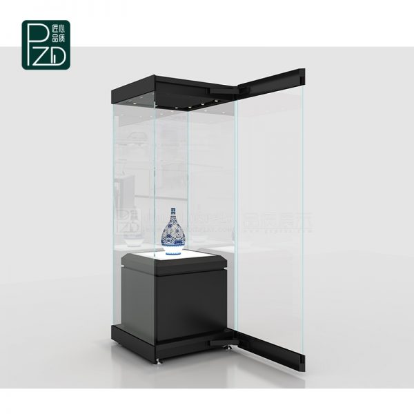 Laminated glass free standing museum display fixture | Guangzhou Pinzhi ...