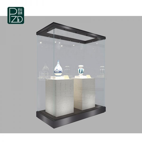 Glass Museum Quality Art Display Showcase | Guangzhou Pinzhi Display ...