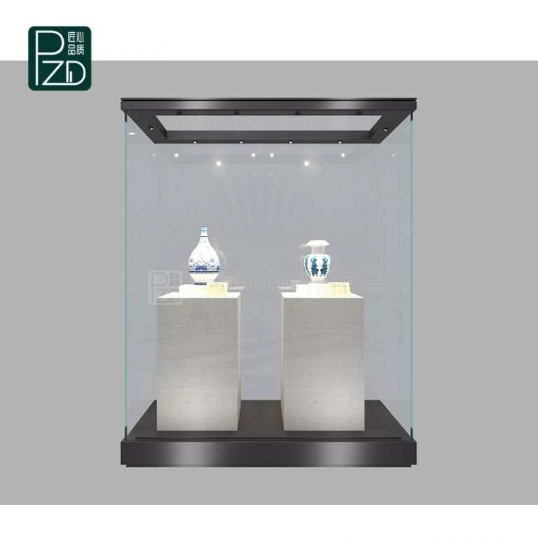 Glass Museum Quality Art Display Showcase | Guangzhou Pinzhi Display ...