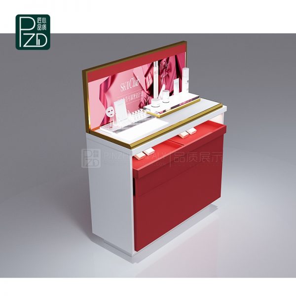 New red cosmetic display table | Factory direct price | Guangzhou ...