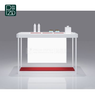 Simple white cosmetic display table display stand | Factory direct ...