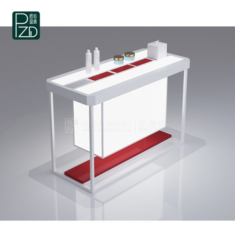 Simple white cosmetic display table display stand | Factory direct ...