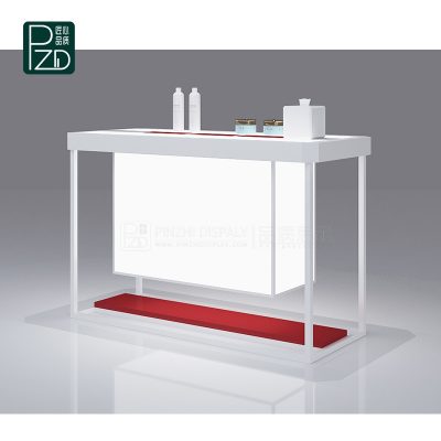 Simple white cosmetic display table display stand | Factory direct ...