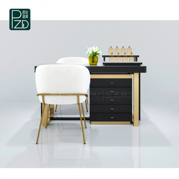 Black perfume display table product experience table | Guangzhou Pinzhi ...