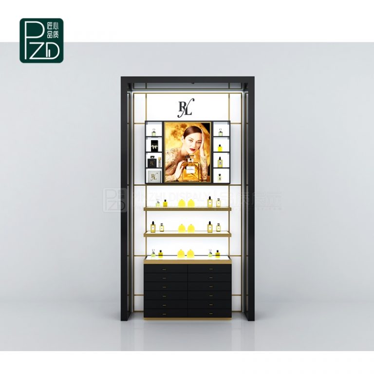 Perfume display cabinet product display stand against the wall ...