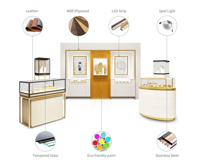 Wooden luxury watch wall showcase for duty free watch shop | Guangzhou ...
