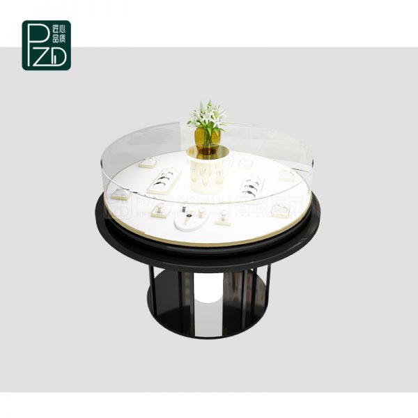 Round watch display counter glass showcase | Guangzhou Pinzhi Display ...