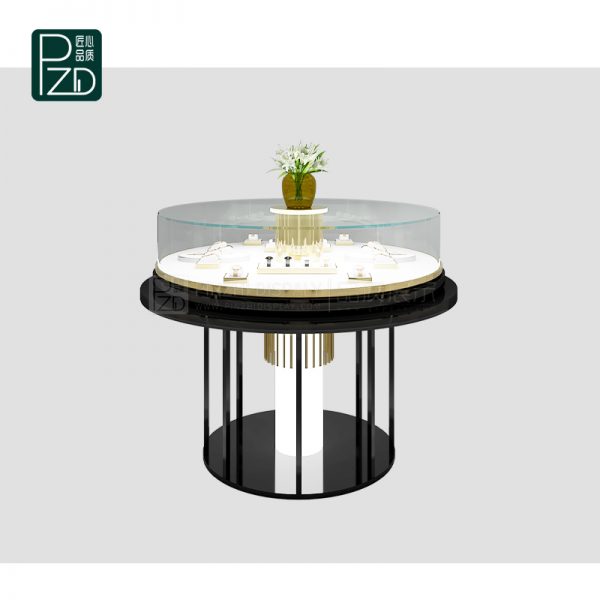 Round watch display counter glass showcase | Guangzhou Pinzhi Display ...