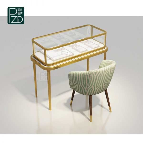 elegant diamond shop interior glass metal jewelry showcase | Guangzhou ...