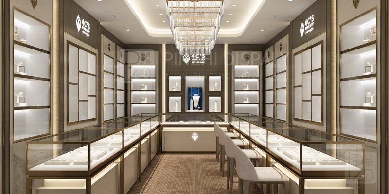 【Oman】Small high-end jewelry store design in Oman | Guangzhou Pinzhi ...
