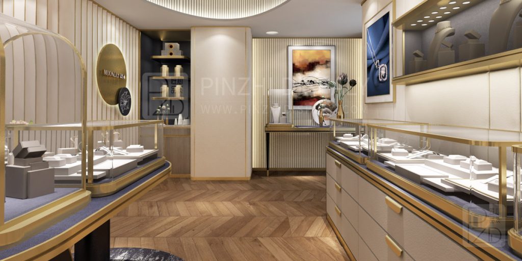 【2022 NEW】Creative Small Jewelry Retail Holistic Store Design ...