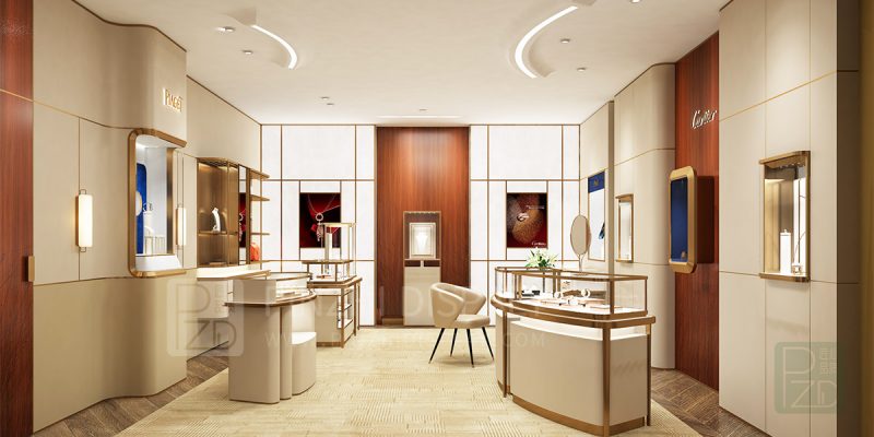 【2022 NEW】Branded jewelry exhibition hall design | Guangzhou Pinzhi ...