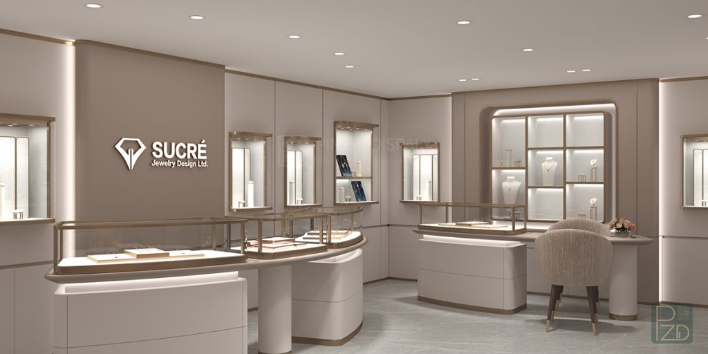 【HK】Modern style jewelry showroom and luxury showcase | Guangzhou ...