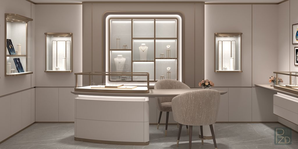 【HK】Modern style jewelry showroom and luxury showcase | Guangzhou ...