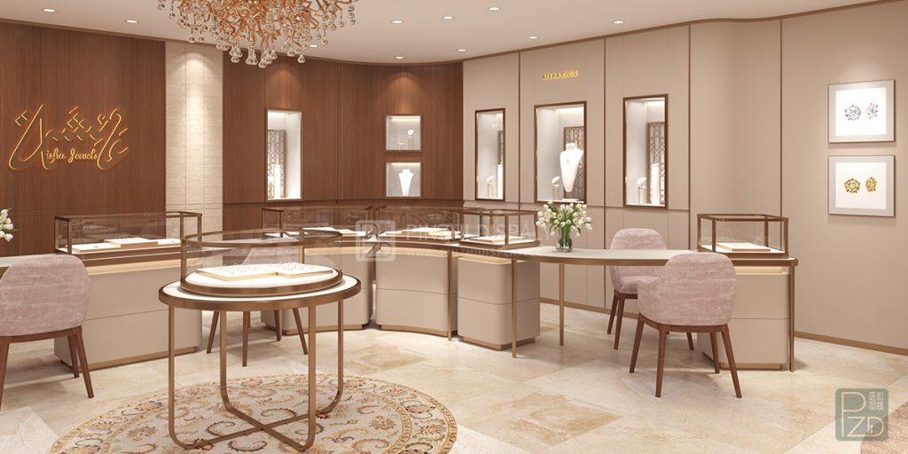 【Kuwait】Luxury jewelry retail store showcase project | Guangzhou Pinzhi ...