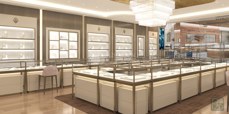 【2023 Oman】140 SQM brand jewelry chain store design | Guangzhou Pinzhi ...