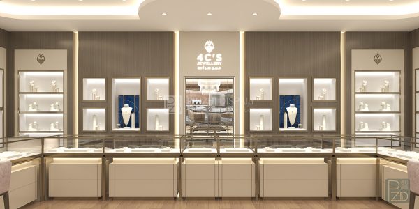 【2023 Oman】140 SQM brand jewelry chain store design | Guangzhou Pinzhi ...