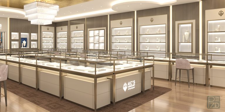 【2023 Oman】140 SQM brand jewelry chain store design | Guangzhou Pinzhi ...