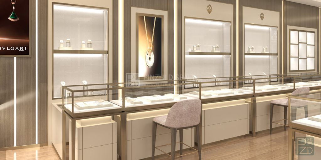 【2023 Oman】140 SQM brand jewelry chain store design | Guangzhou Pinzhi ...