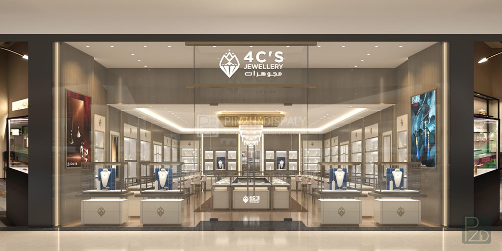 【2023 Oman】140 SQM brand jewelry chain store design | Guangzhou Pinzhi ...