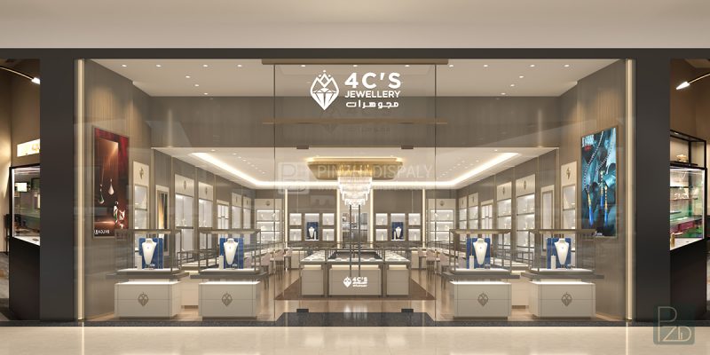 【2023 Oman】140 SQM brand jewelry chain store design | Guangzhou Pinzhi ...